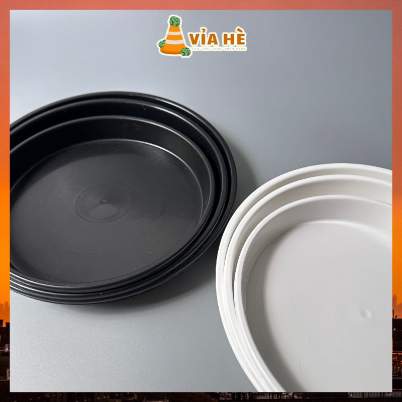 Thakico花盆襯墊塑料花盆襯墊d16 D19 D21 D23黑白 | 蝦皮購物