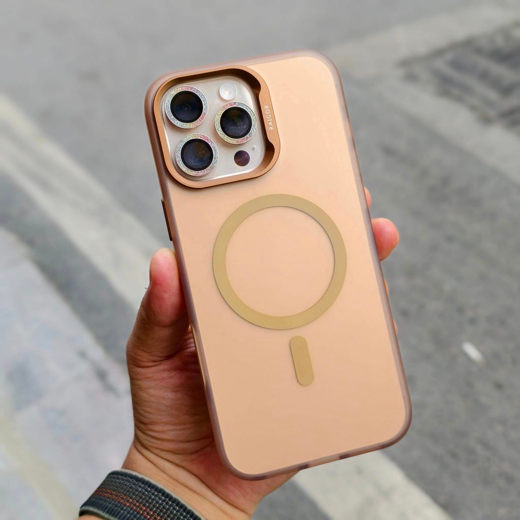 Raigor Inverse Rock 系列帶金屬攝像頭邊緣的啞光手機殼支持 Iphone 16 Pro Max 的磁性 | 蝦皮購物