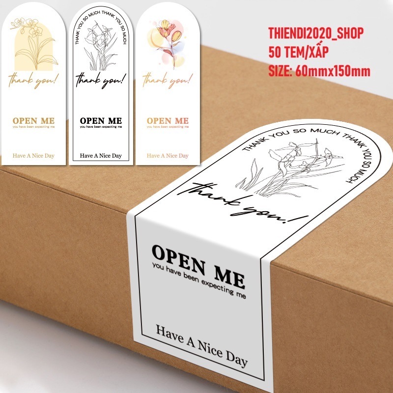 Opm_sticker _ 貼紙“謝謝_OPEN ME” | 蝦皮購物