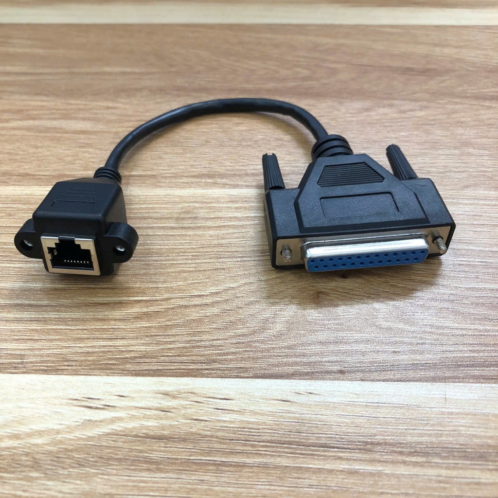 Ilda D-Sub DB25 母頭轉 RJ45 母頭轉換器電纜 20 厘米長,用於激光投影燈,ILDA 激光 X-激光 | 蝦皮購物