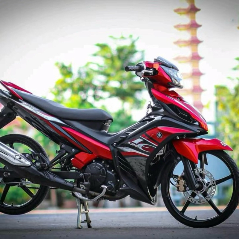 Exciter 135 Lc 紅色黑色可拆卸郵票模型 - 印有 3 層貼紙貼花材料 | 蝦皮購物