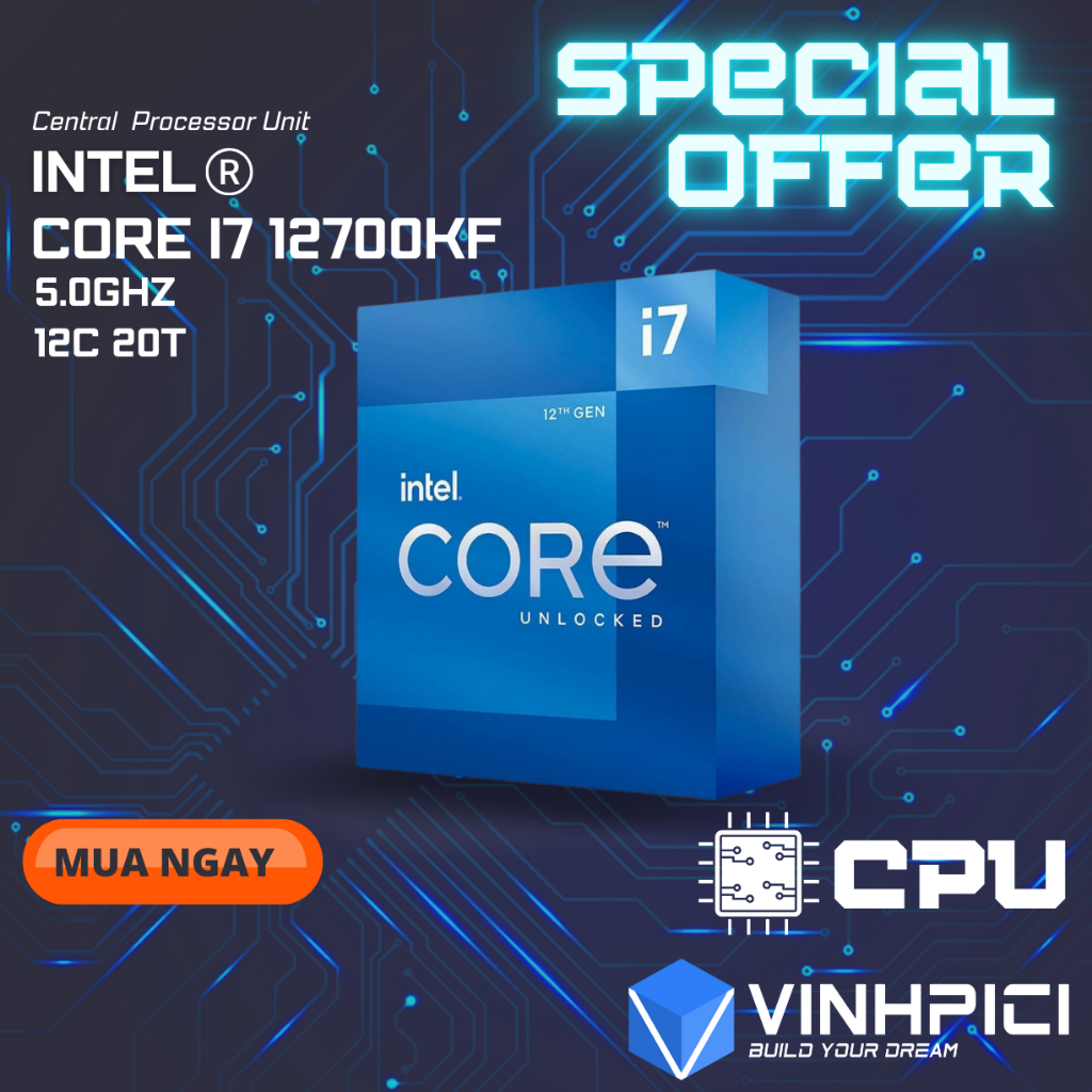 Intel Core i7 12700KF CPU(3.6GHz Turbo 5.0GHz / 12 核 20 線程 / | 蝦皮購物