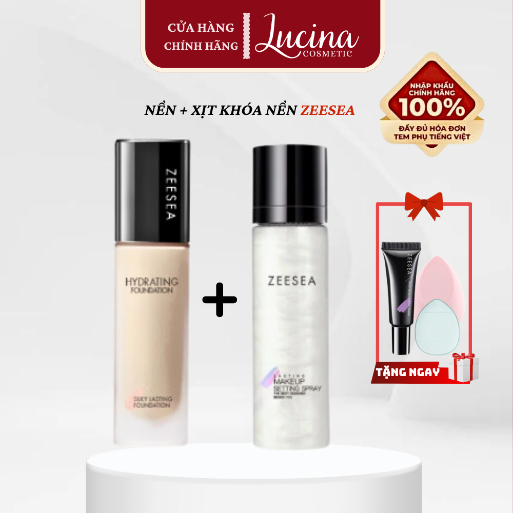 [組合] Zeesea Foundation 30G, Zeesea 粉底定型噴霧隨附 Zeesea Primer 10 | 蝦皮購物