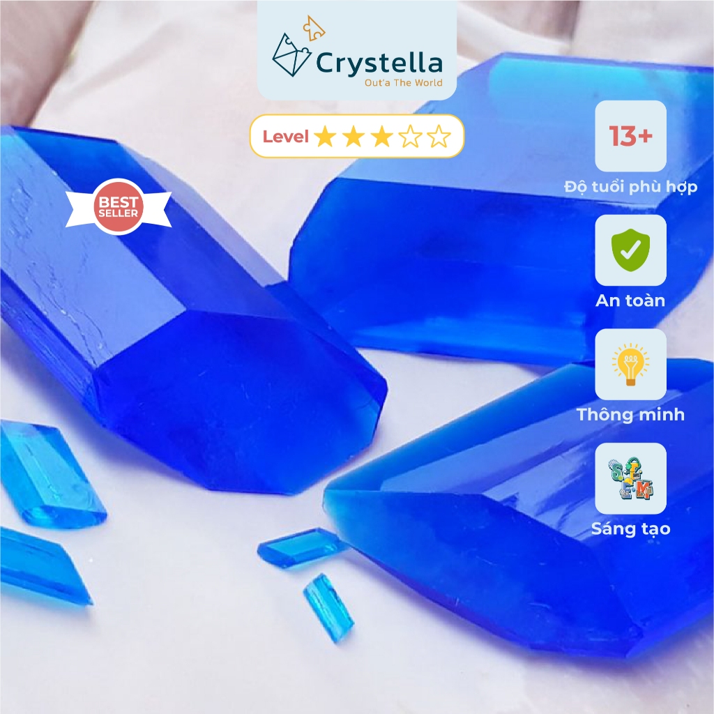 Crystella 硫酸鹽銅水晶種植套件 - 科學愛好者的終極 STEM 挑戰! | 蝦皮購物