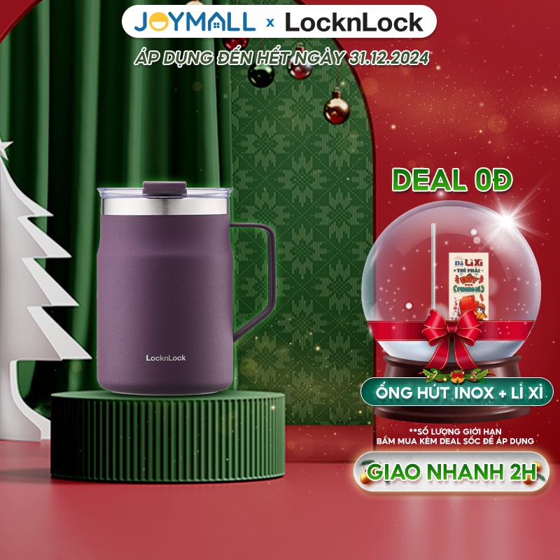 Lock&lock Metro Table Mug LHC4219 475ml,正品,旋轉蓋,帶把手 - JoyMall | 蝦皮購物