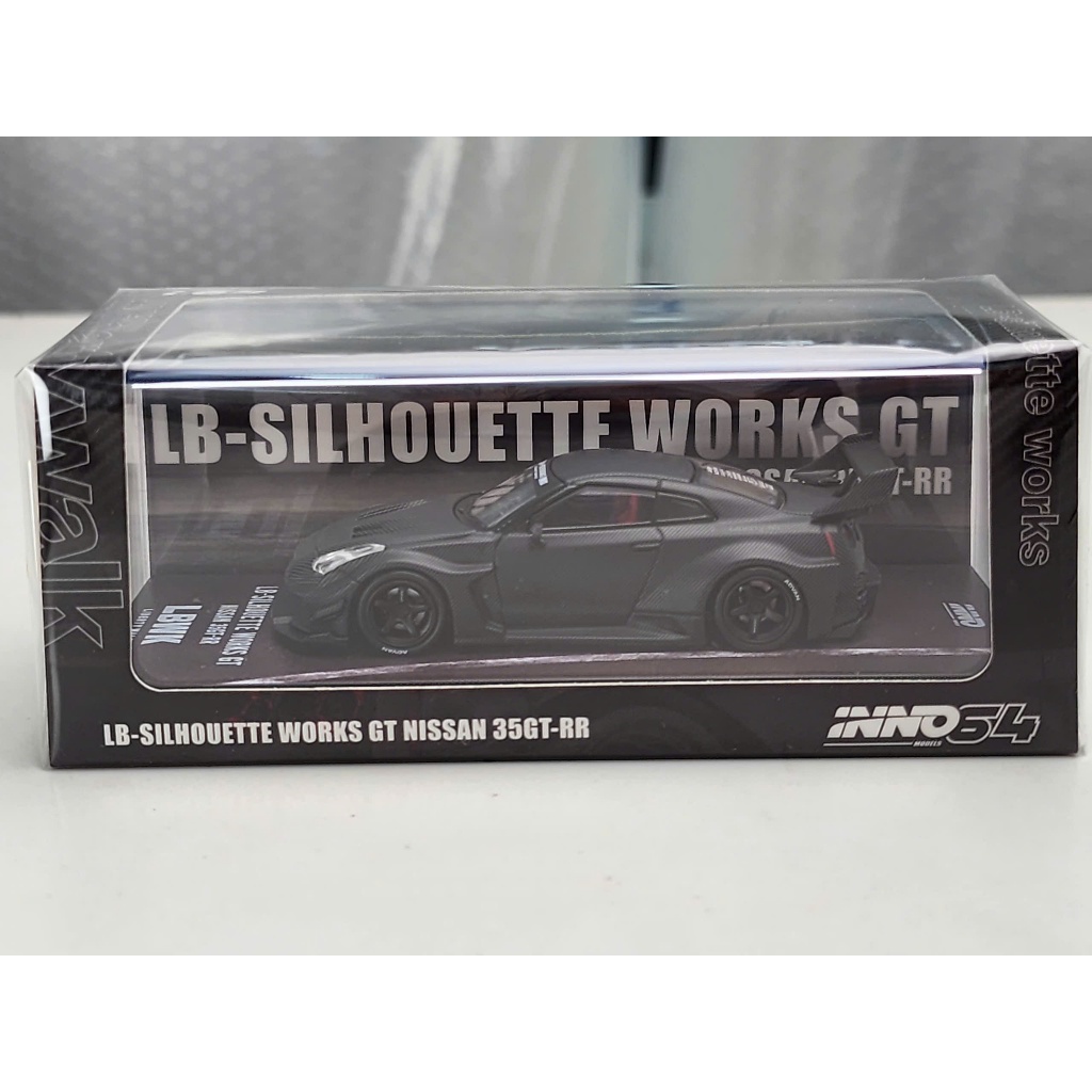 模型車 Nissan GT-R (R35) LBWK SUPER SILHOUETTE 35GT-RR 全碳 1:64 | 蝦皮購物