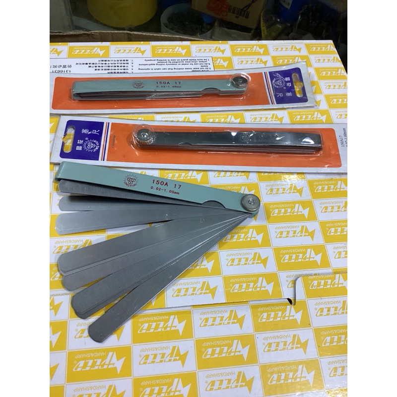 機械間隙測量葉尺 100mm, 150mm, 200mm, 300mm 長, 測量從 0,02-1mm, 好中國產品 | 蝦皮購物