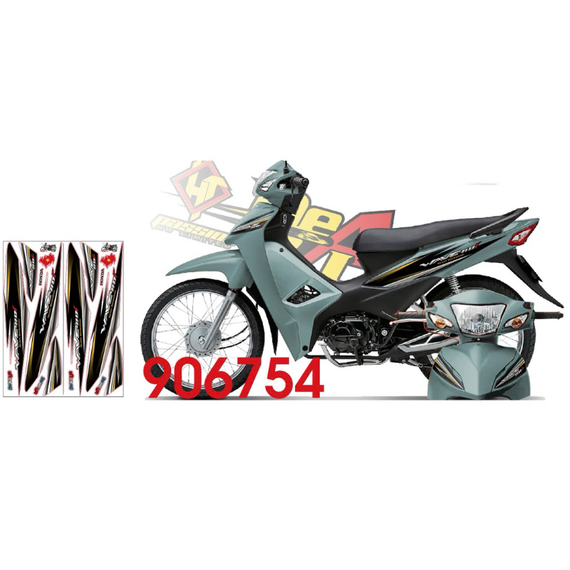 Wave Alpha 110 可拆卸郵票。Wave 110i 型號,帶 UV 打印和高品質壓紋墨水 | 蝦皮購物