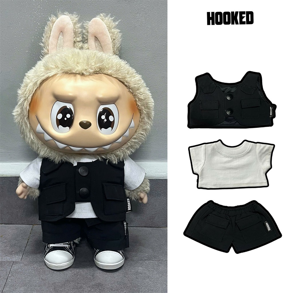 (大 Labubu 40CM) COOL LABUBU 套裝 - 掛鉤俱樂部 | 蝦皮購物