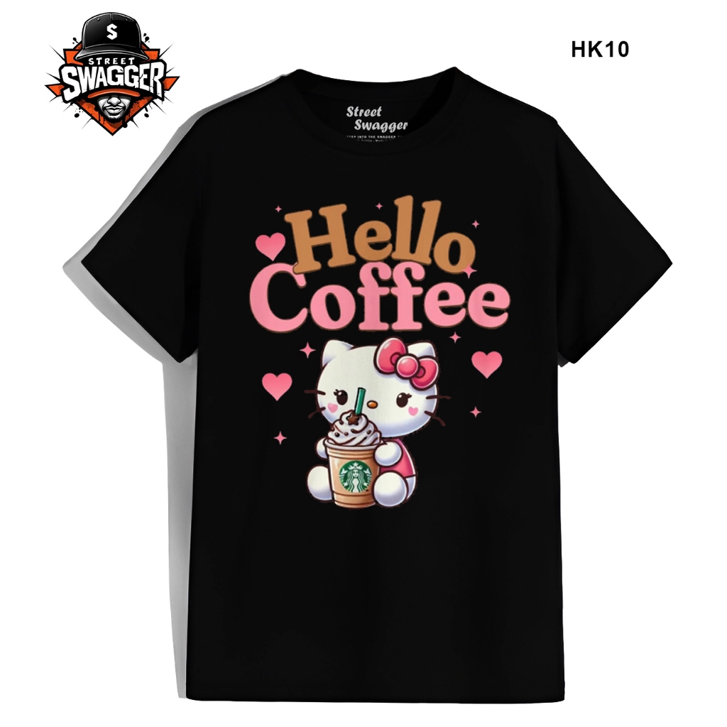 Street Swagger 品牌系列的 Hello Kitty t 恤,可愛的 t 恤 HK01 HK10 | 蝦皮購物
