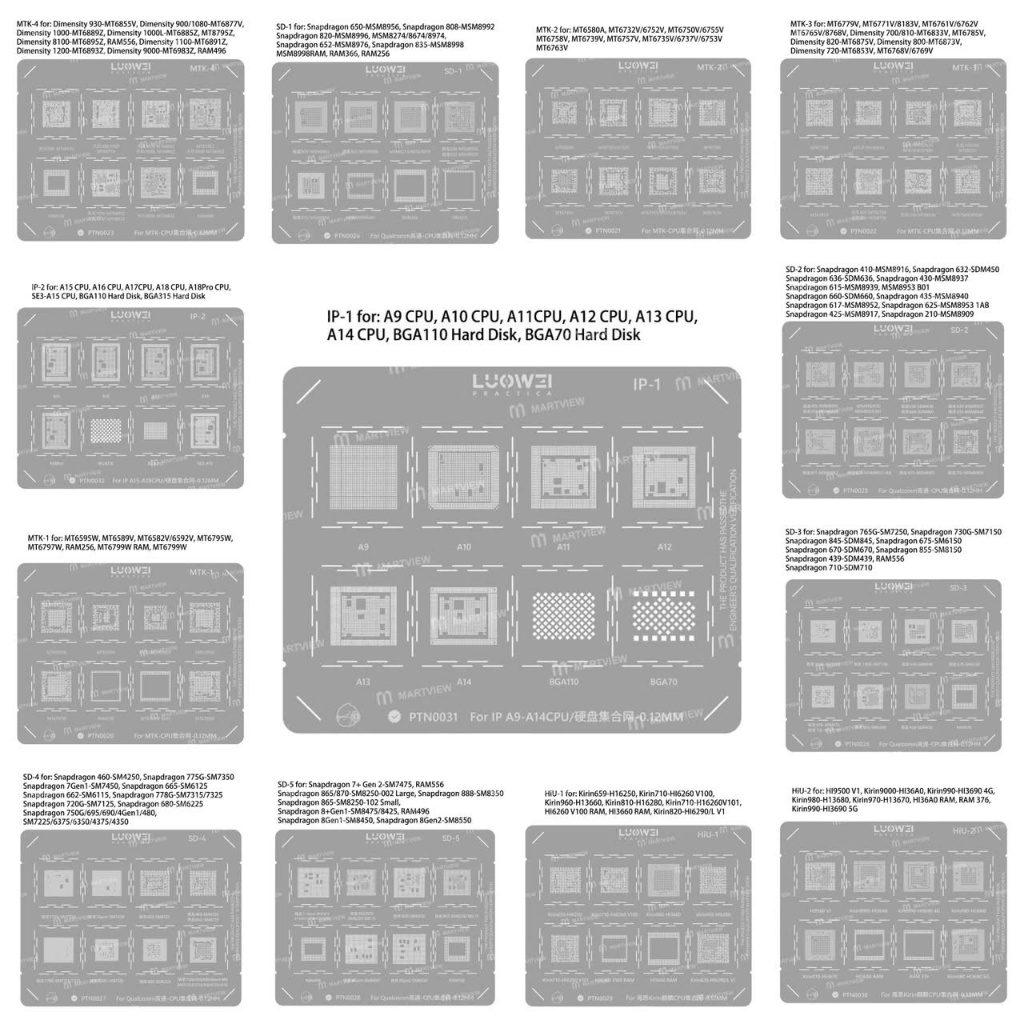 用於 i-P/ Hisilicon Kirin/ MediaTek/ Qualcomm 的 Cpu Pin 系列 BGA | 蝦皮購物