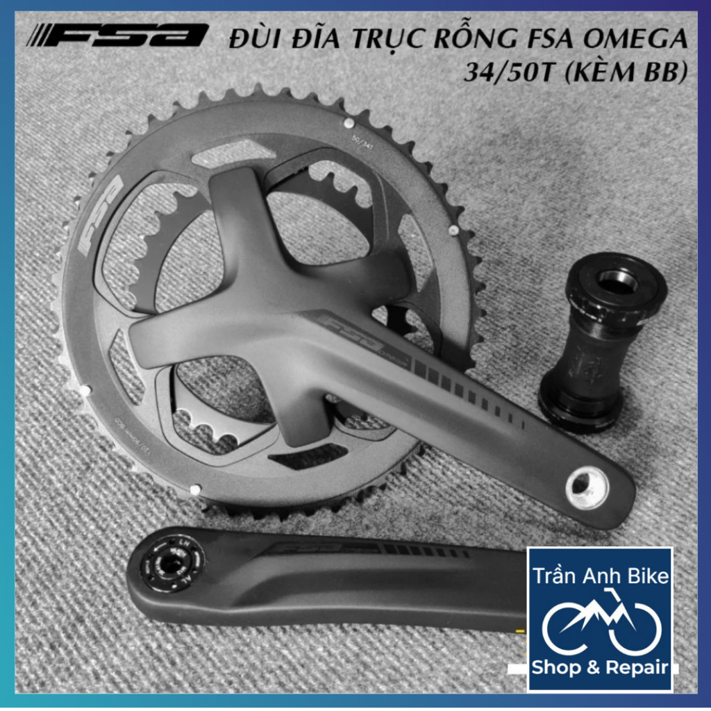 FSA OMEGA CK4003 34-50T 2 層自行車空心盤曲柄 (帶 BB FSA) | 蝦皮購物
