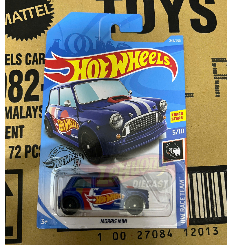 LeHuong 壓鑄 - Hot Wheels Moris Mini 藍色 Hotwheels 標誌 | 蝦皮購物