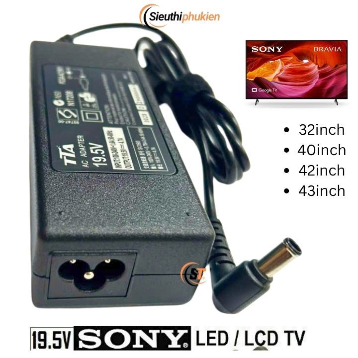 索尼 40 英寸電視 KDL-40W650D 40W650D 19.5v 電源,索尼電視適配器 19.5v 59W - | 蝦皮購物