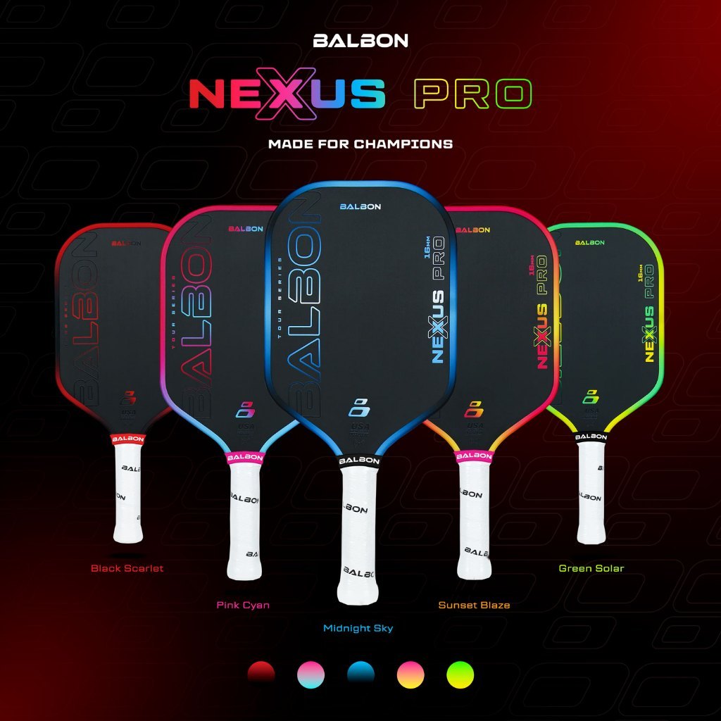 Balbon Nexus Pro Pickleball 球拍 - 良好的支撐性,良好的平衡點,高粗度(16 毫米) | 蝦皮購物