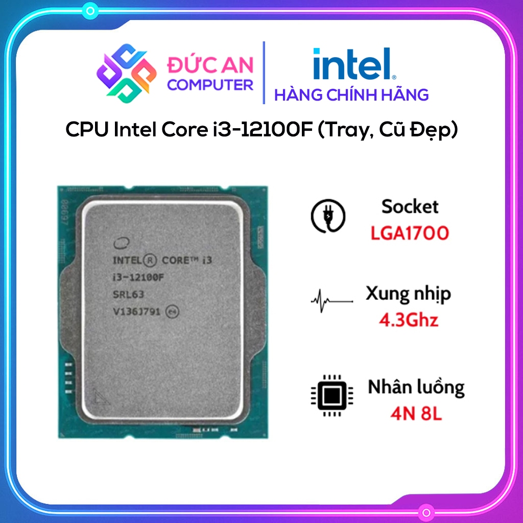 Intel Core i3-12100F CPU(托盤,美舊) | 蝦皮購物