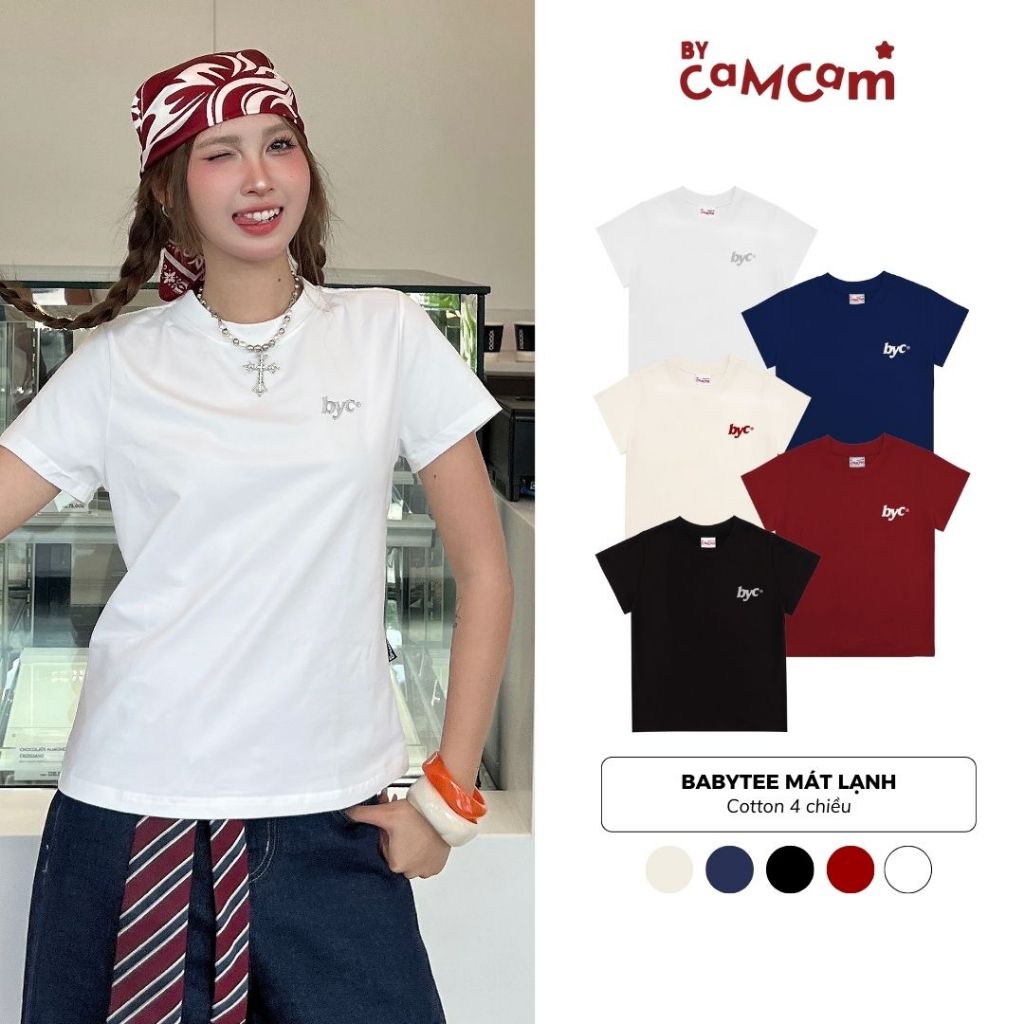 Mis Tee 4-Way Cool Babytee 女式 T 恤 Bycamcam 柔軟、涼爽、有彈力、討人喜歡 AB | 蝦皮購物