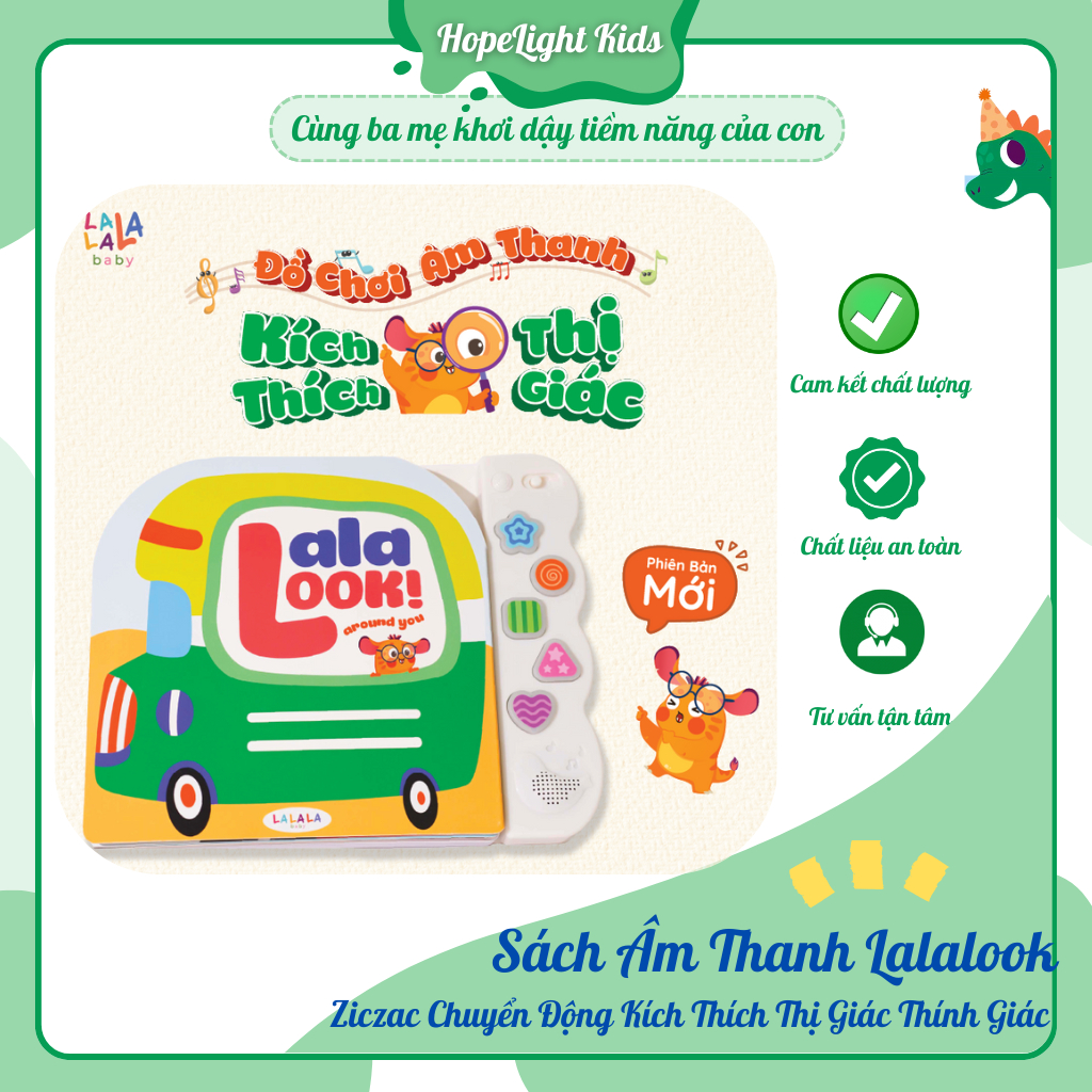 Lalook Montessori Toy Sound Book Model 2 Ziczac 顏色 - 6-12 個月 | 蝦皮購物
