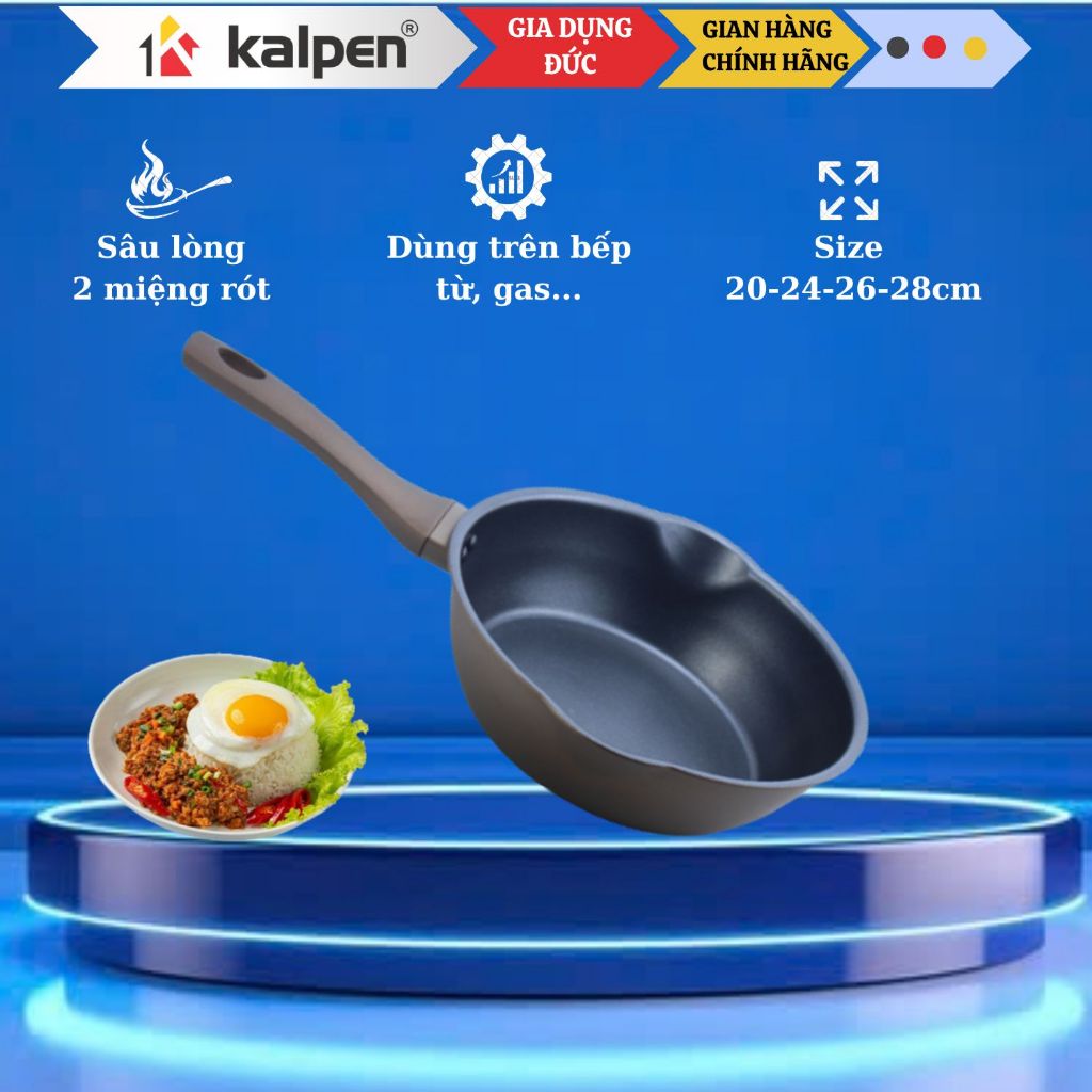 [FAST] Kalpen Lipper Deep 不粘鍋帶 2 個倒嘴尺寸 20-24-26-28Cm | 蝦皮購物
