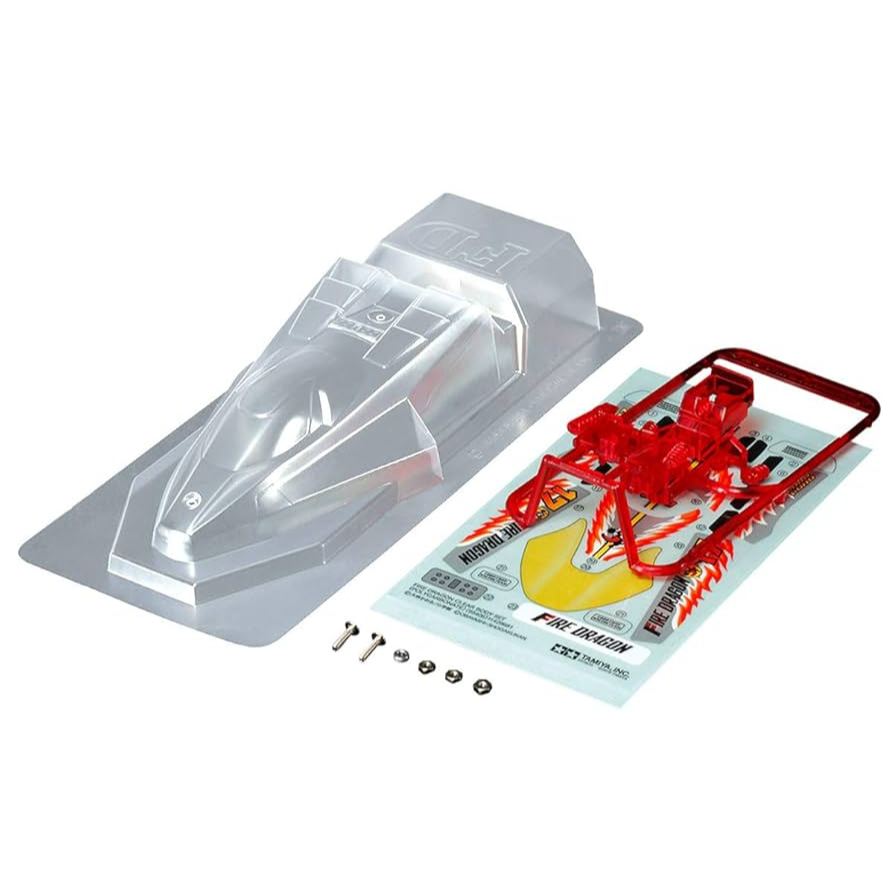 [田宮] 95406 Mini 4WD FIRE DRAGON CLEAR BODY SET (POLYCARBONAT | 蝦皮購物