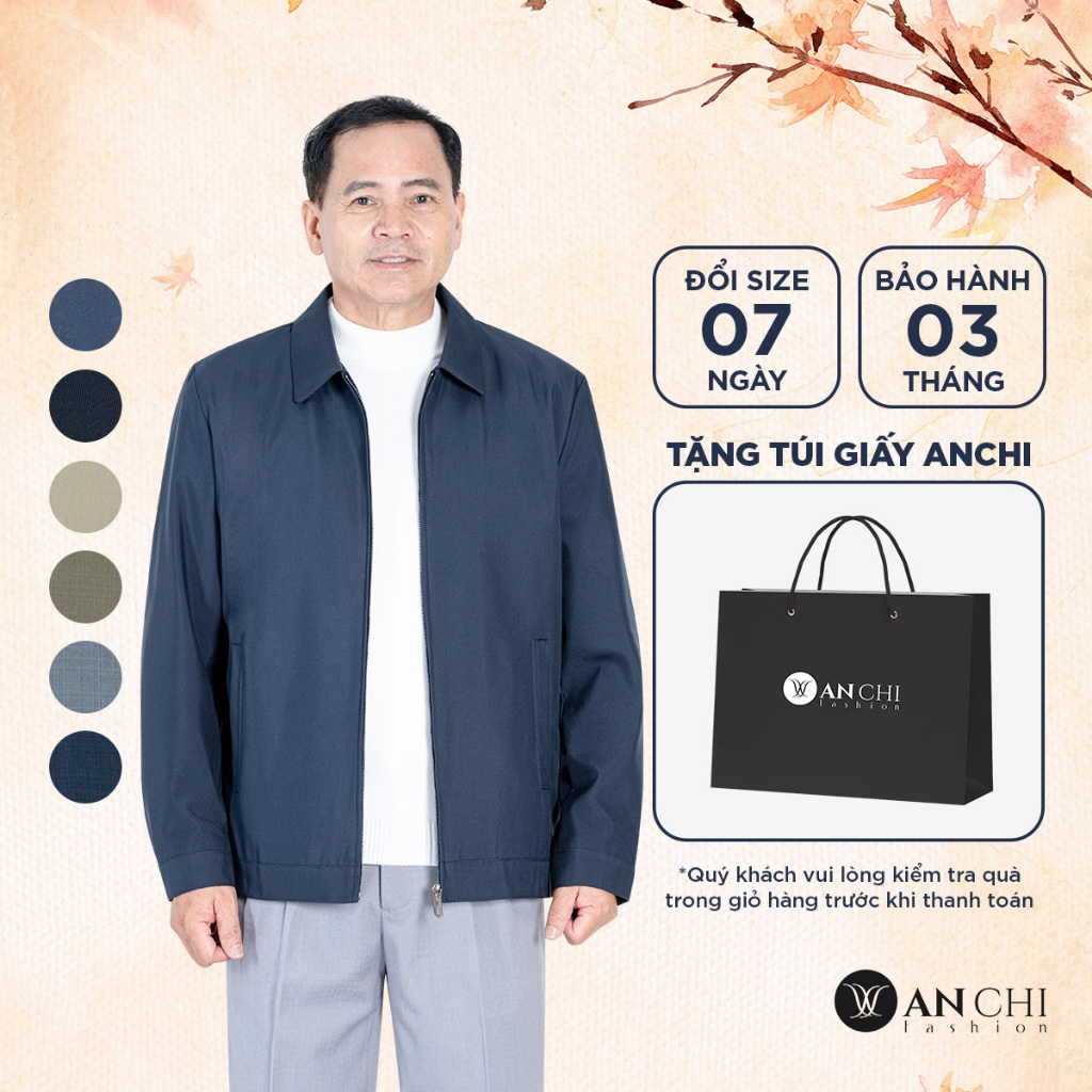 【送紙袋】ANCHI中年男士翻領夾克2025-AKG25-CB新款 | 蝦皮購物