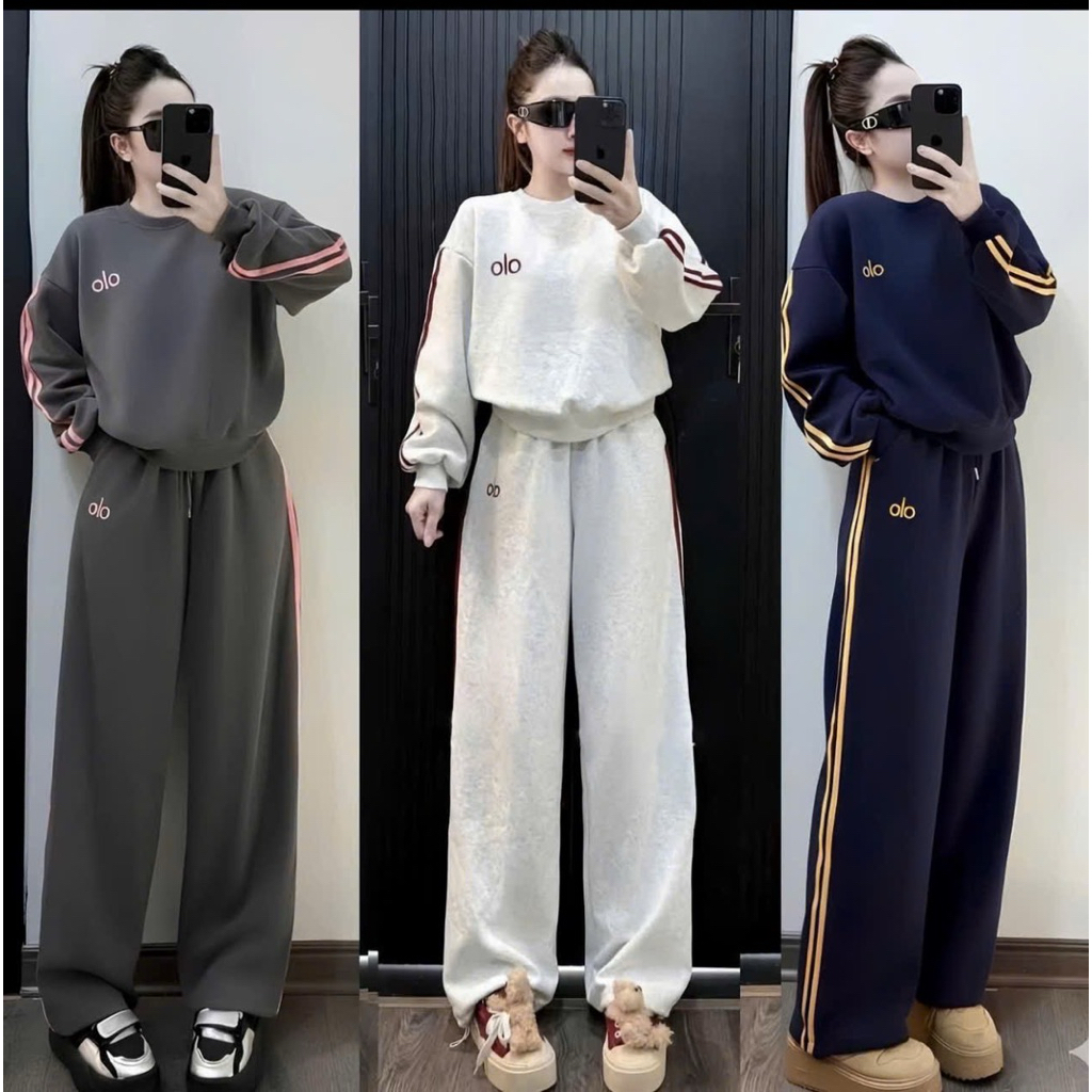 女士個性化寬圓領毛氈套裝 - OLO Cat Set 2 Stripes | 蝦皮購物