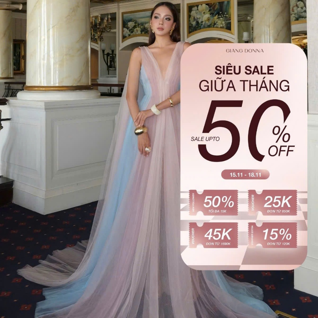 [15.11 高達 50% + VC30%] GIANG DONNA - HALEY TULLE DRESS 4505 | 蝦皮購物