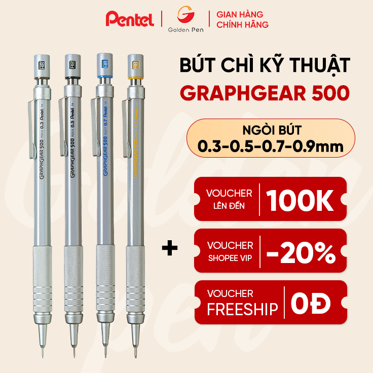 Pentel Graphgear PG 500 自動鉛筆,高品質金屬自動鉛筆,技術標準 | 蝦皮購物