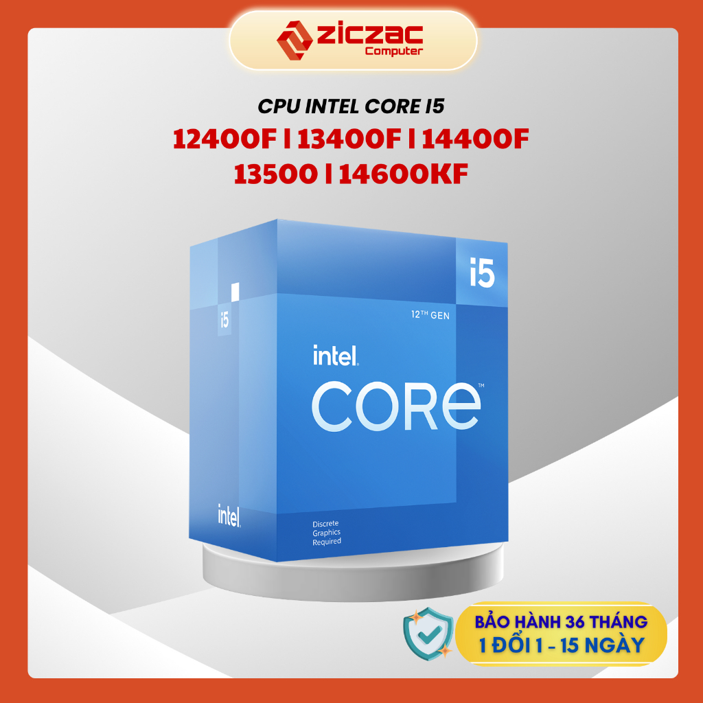 [全增值稅] CPU 英特爾酷睿 I5 12400F 13400F 14400F 13500 14600KF i3 12 | 蝦皮購物