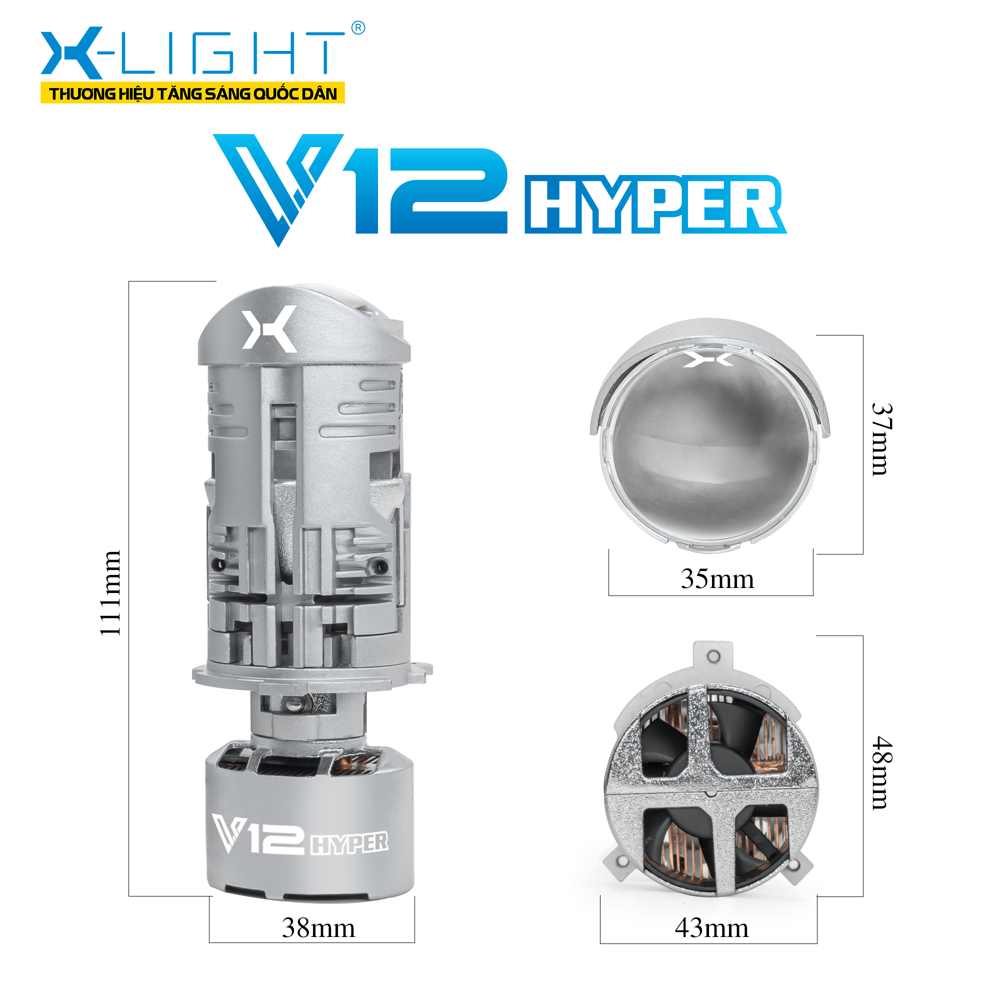 X-LIGHT V12 Hyper X-LIGHT V12 HYPER Led 大燈 50W 功率正品強光 | 蝦皮購物