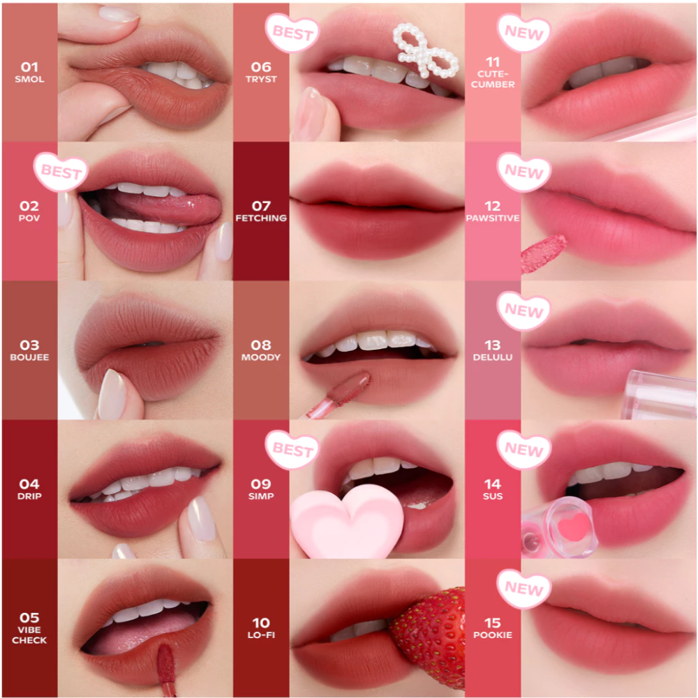 口紅色調 OFÉLIA SUGARPLUM MistyNow 暈染色調 02 Pov、05 Vibe Check、09 | 蝦皮購物