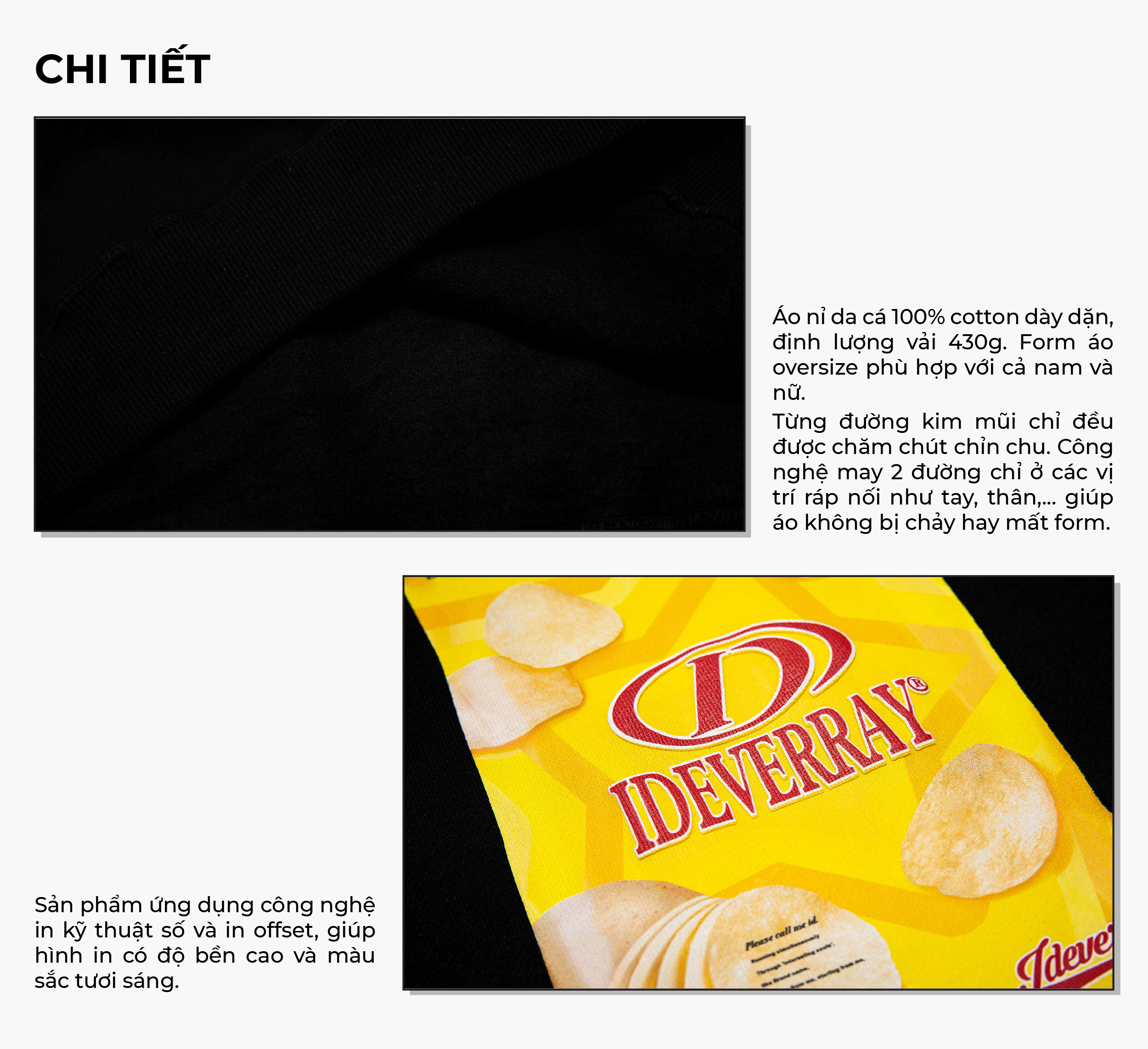 [花盒] 正品高品質中性連帽衫 IDeverRAY Crisps 超大形狀,350gsm 毛氈 | 蝦皮購物