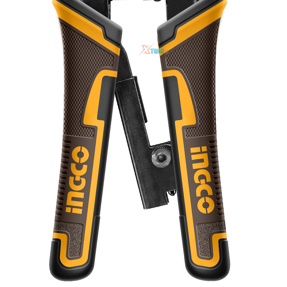 INGCO HMPCN2468R 壓線鉗電動切割鉗長度 8" 壓線範圍 4P、6P、8P | 蝦皮購物