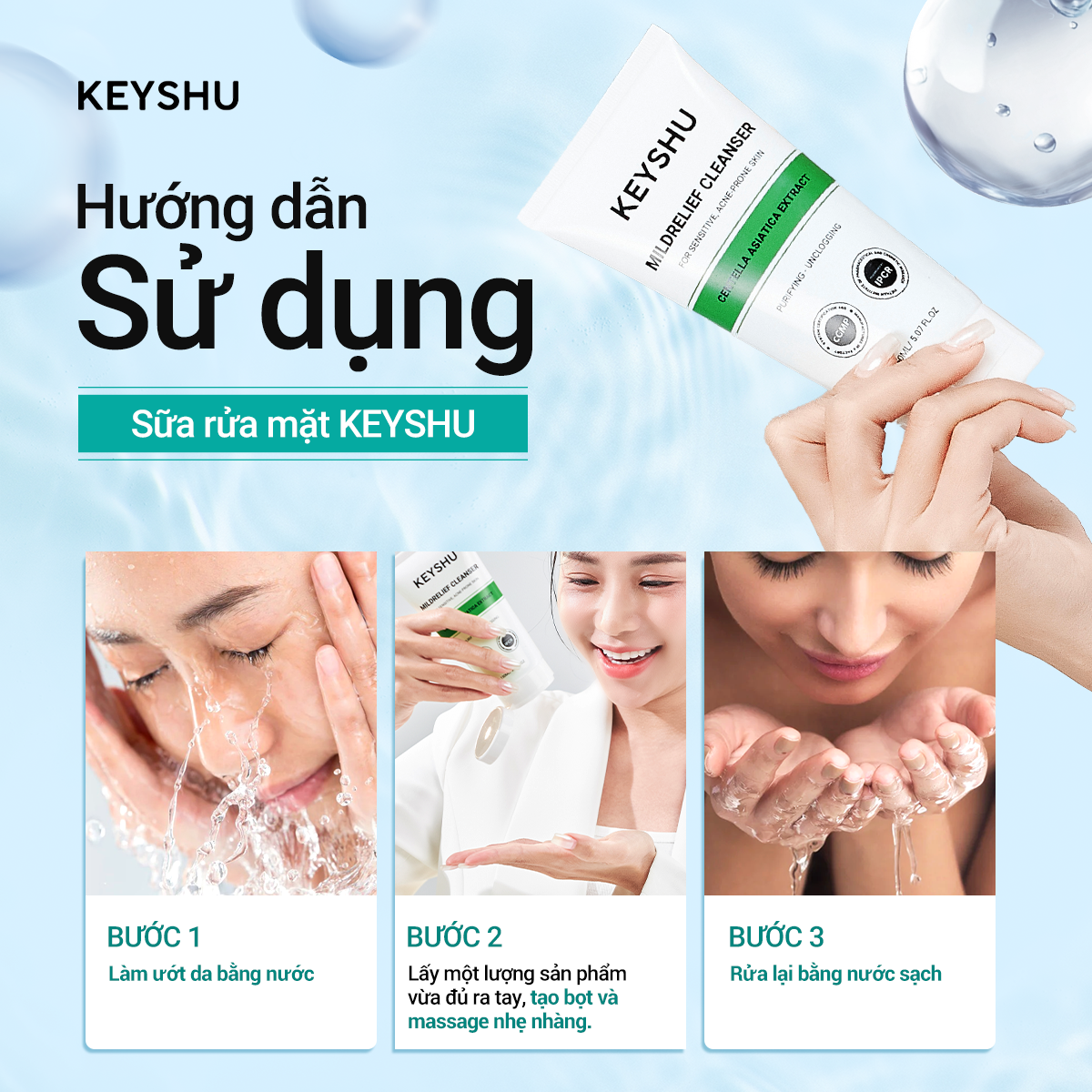 Keyshu Dry Skin Combo 包括卸妝液 400ml 和潔面乳 150ml,用於有效清潔 | 蝦皮購物