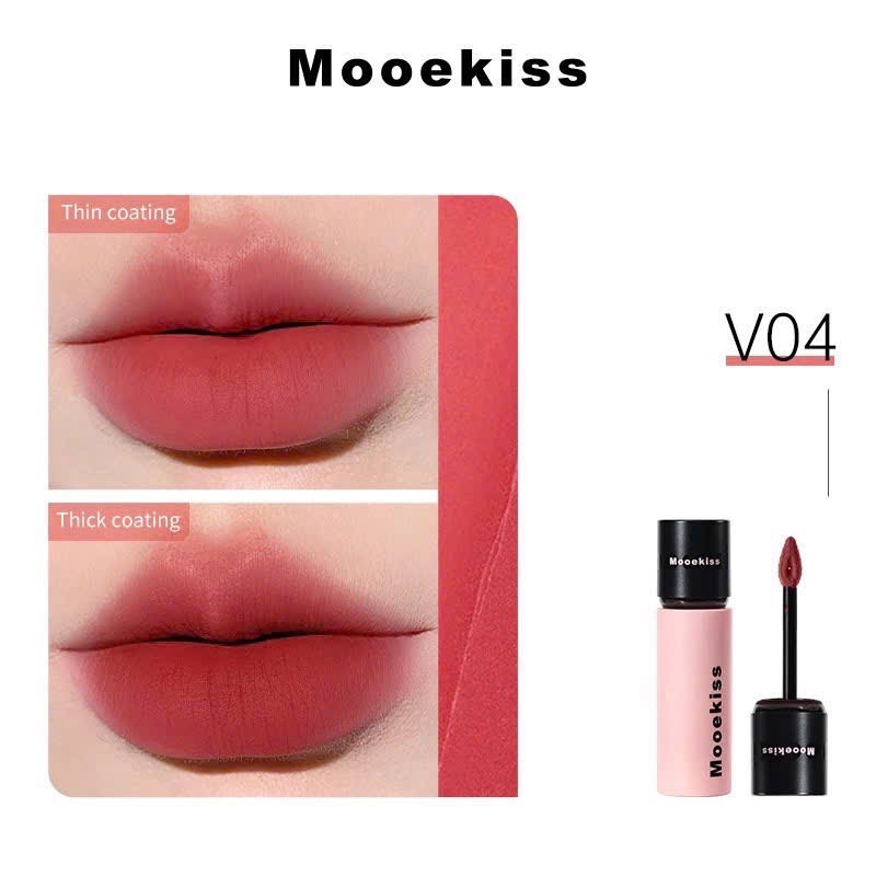 MOOEKISS LIPSTICK - 泥膏唇膏,持久,不干燥的嘴唇,帶來美麗的柔滑唇膏顏色 | 蝦皮購物