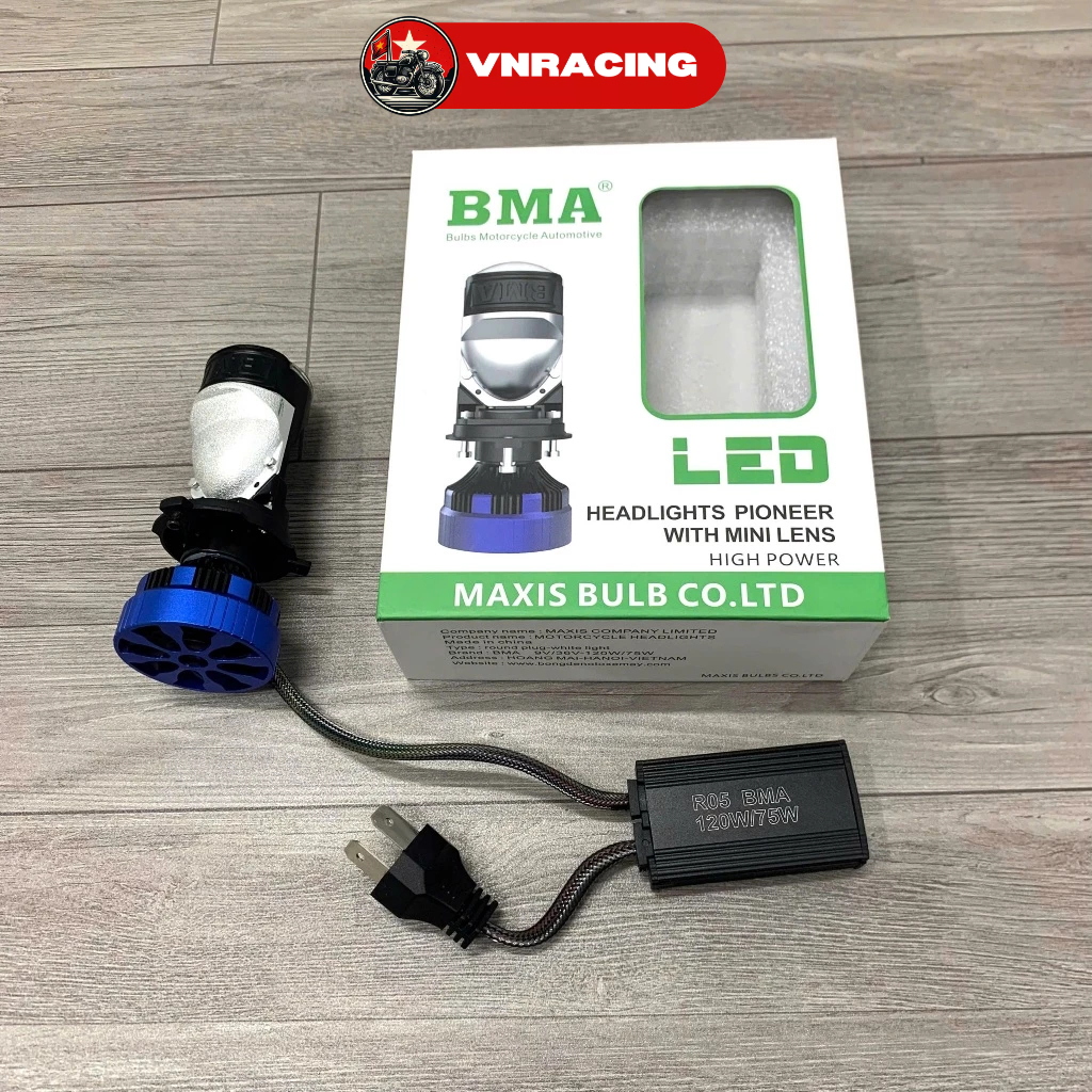 BMA R05 120W Led 燈,AC/DC 電動摩托車 Led 燈 H4 腳燈安裝如鋅 | 蝦皮購物